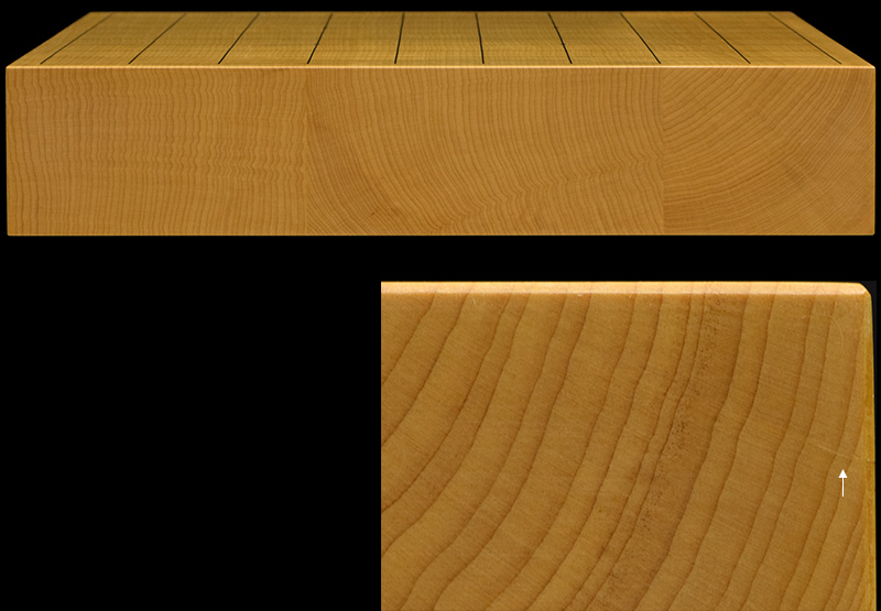 本榧卓上将棋盤 2寸1分（ハギ盤） st20049 | 前川榧碁盤店